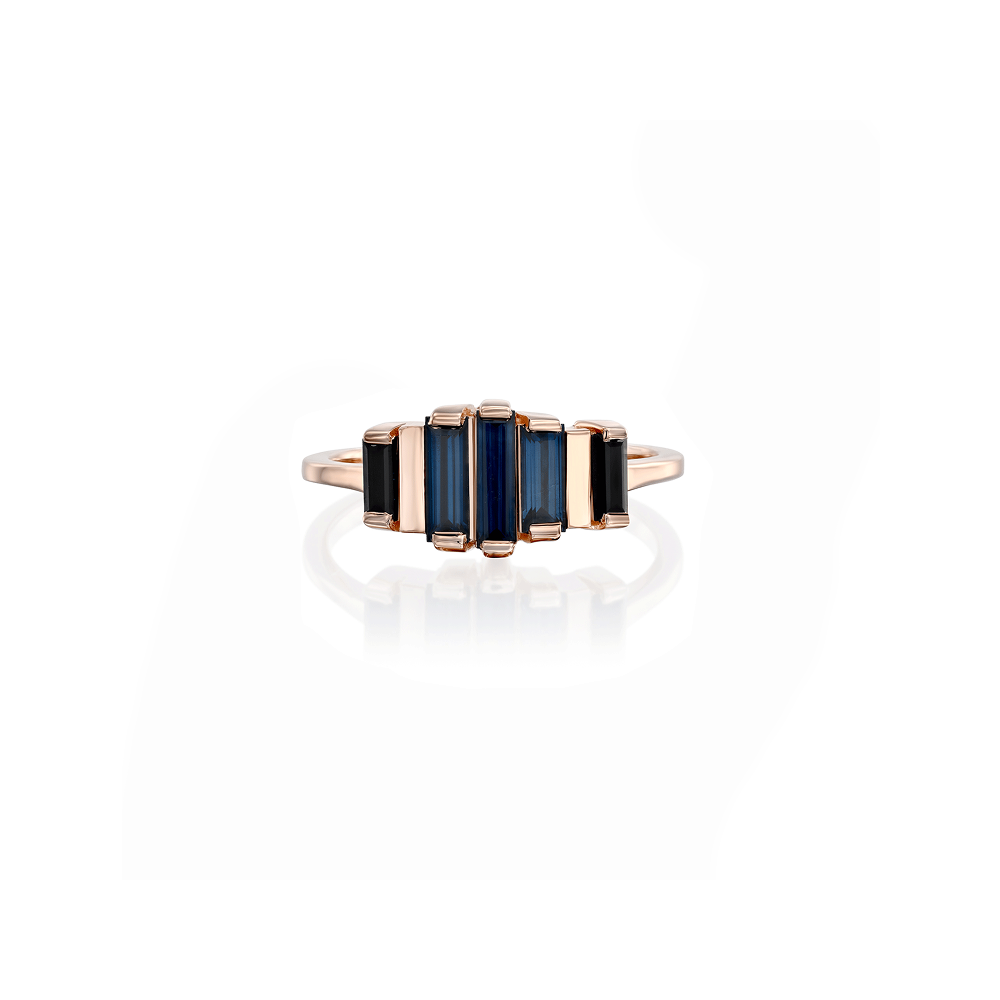 Sinking Sapphires Ring - Natural Stones – Bleecker & Prince